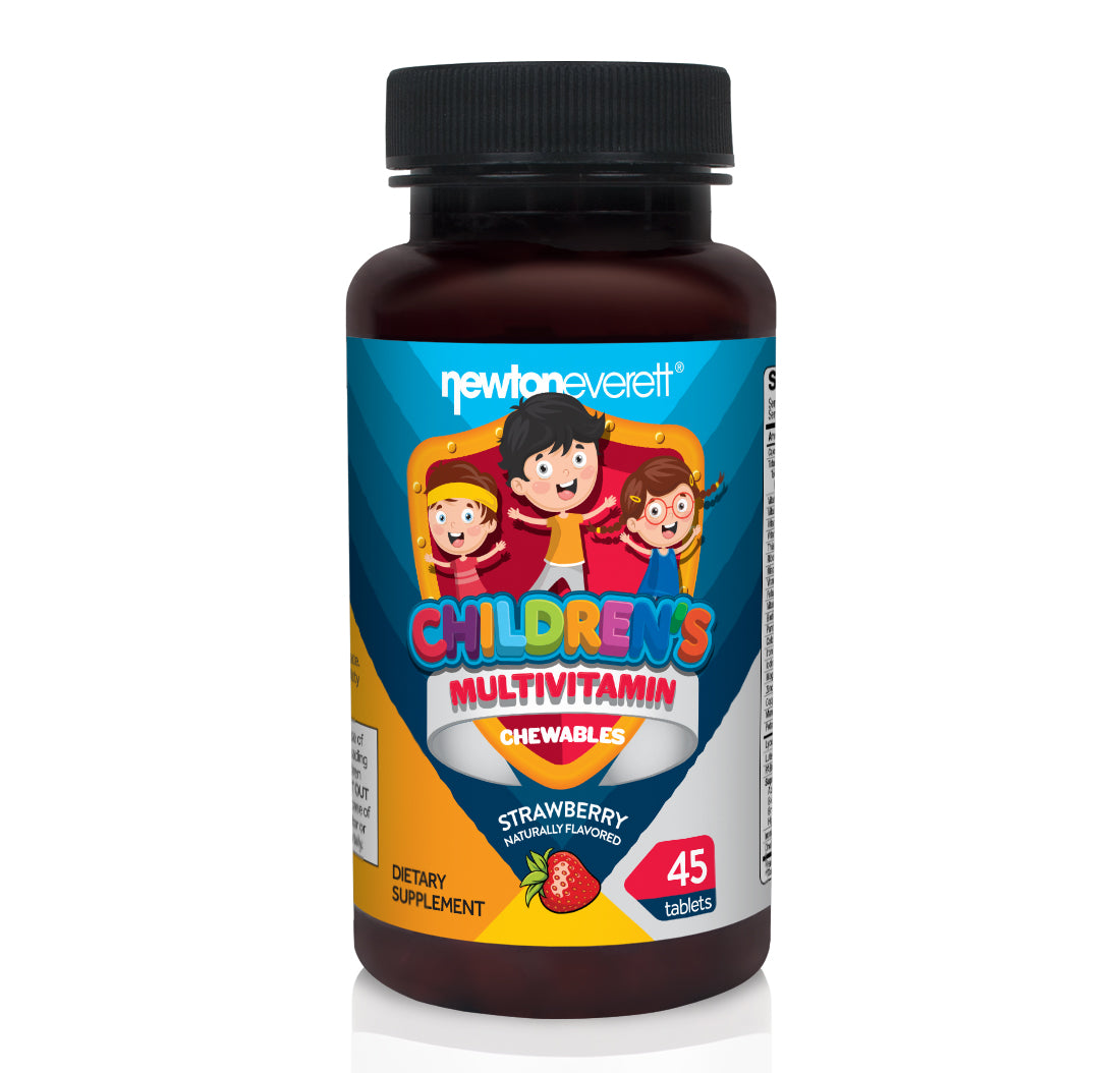 CHILDREN'S MULTIVITAMIN (Strawberry) 45 Chewable Tablets | Newton-Everett®